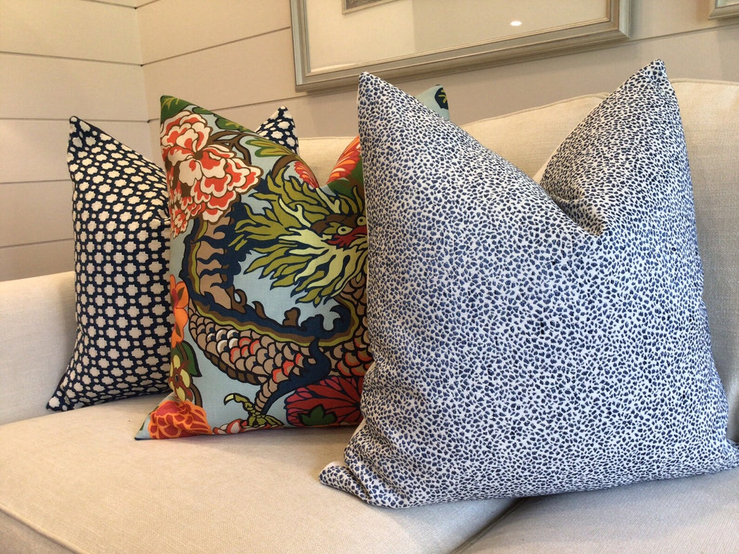 Digital Printed Cotton Cushions - Apricot