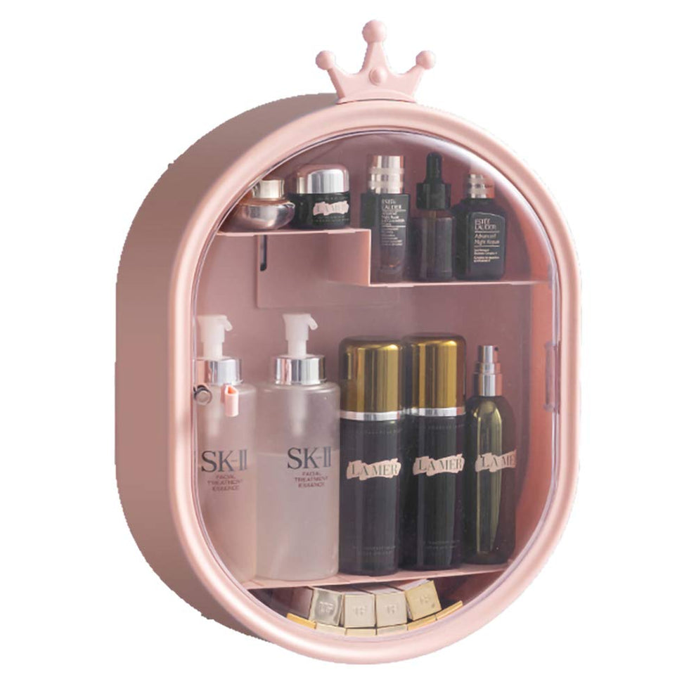 Wall Mounted Makeup Organizer-Pink – Apricot