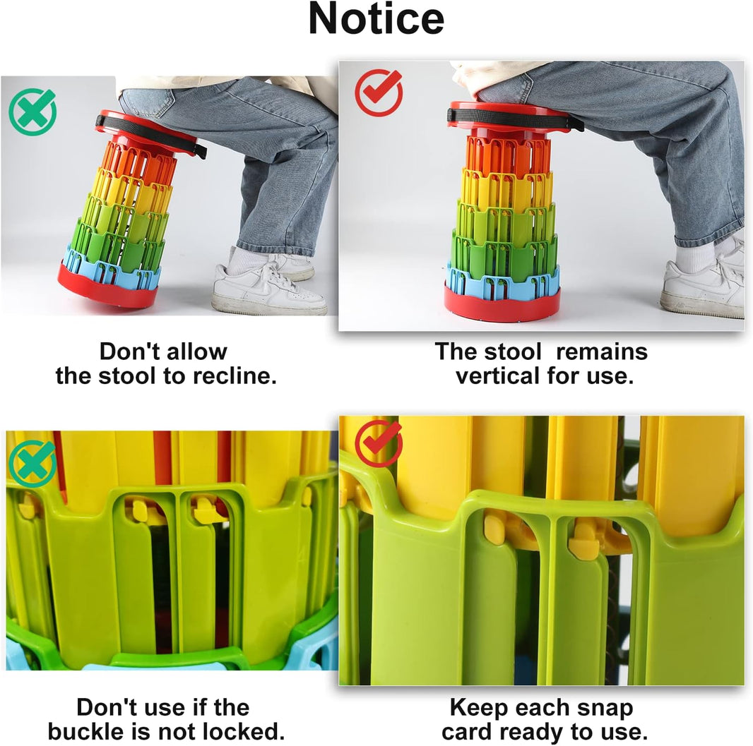 Foldable Storage Stool – Apricot