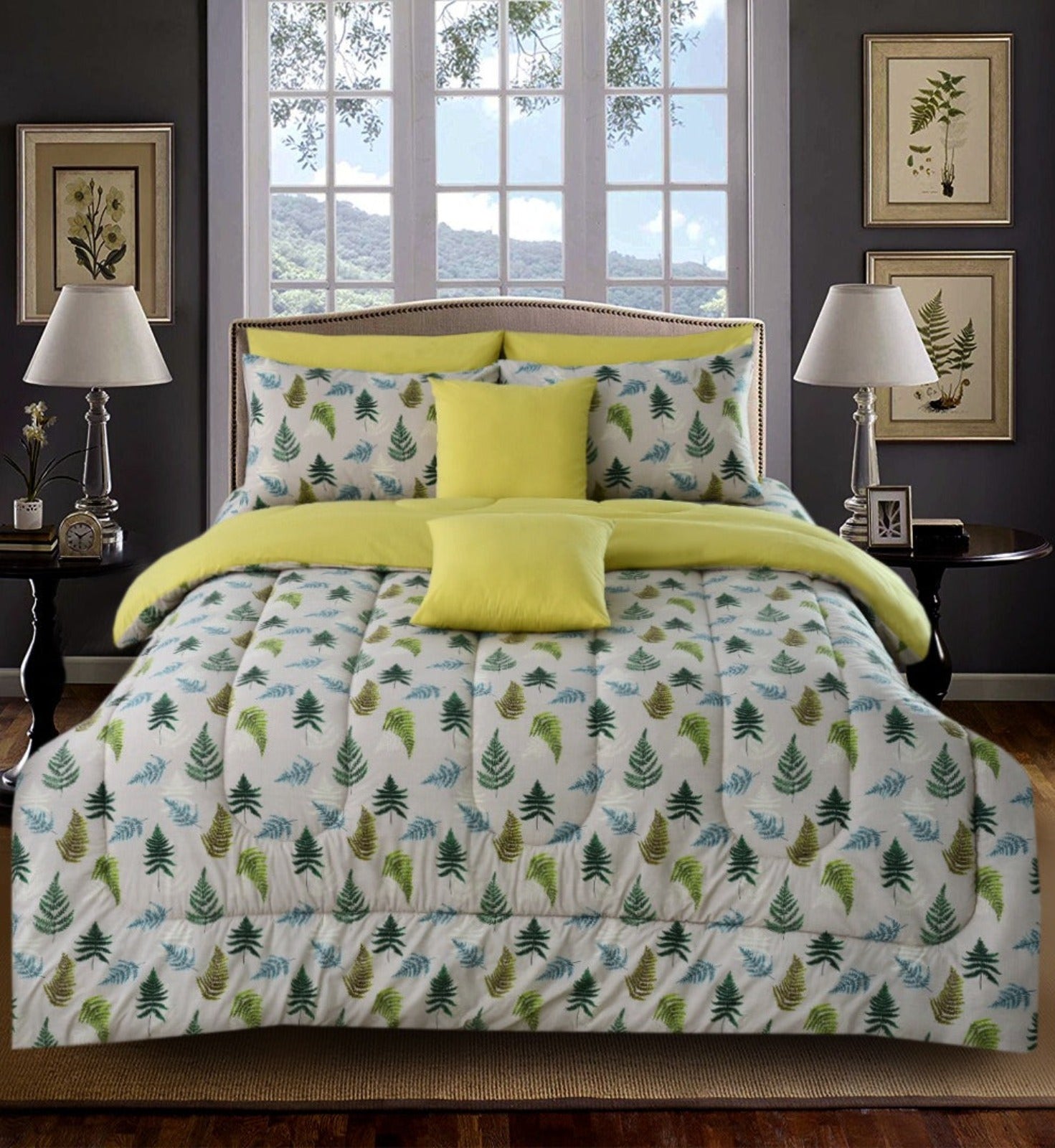 8 PCs Bed Winter Comforter sets – Apricot