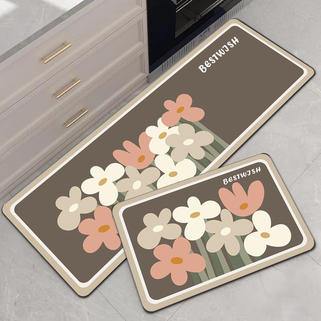 Anti Slip Kitchen Mats – Apricot